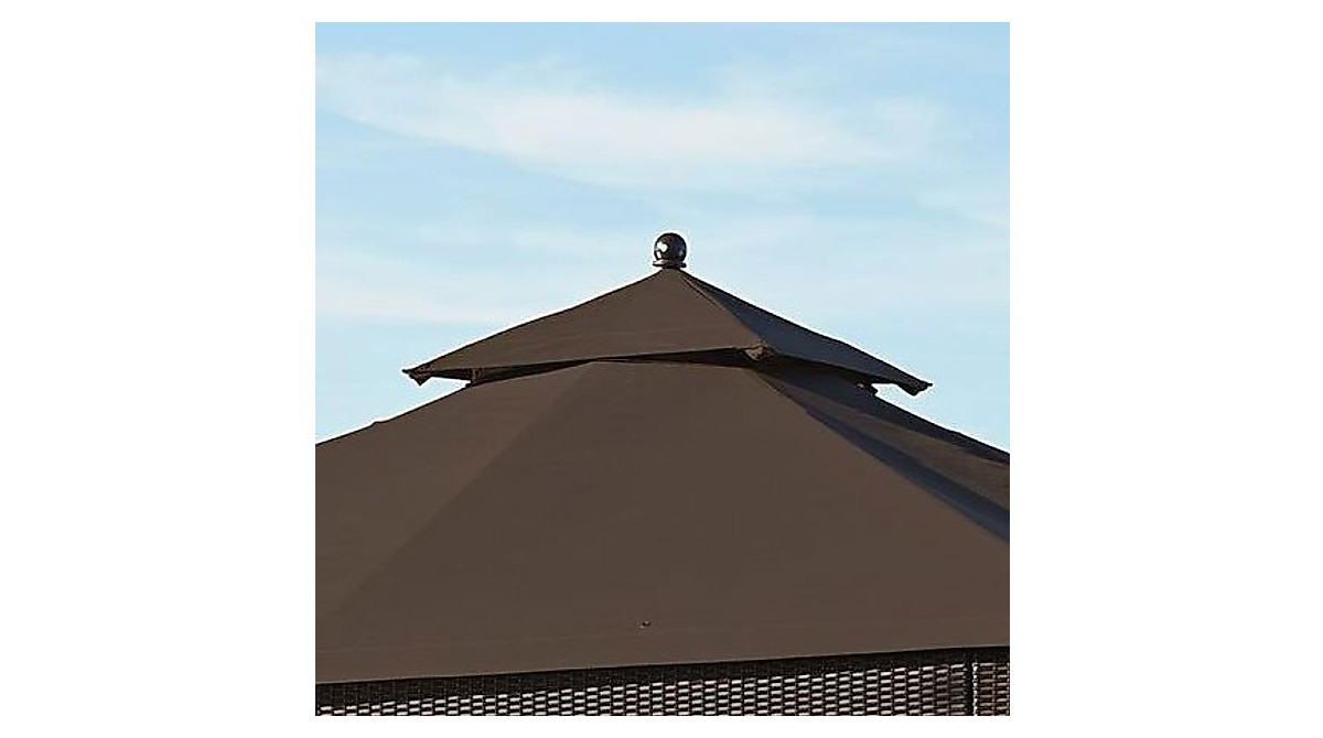 Garden Winds Wicker Gazebo Canopy Replacement - Durable RipLock Fabric