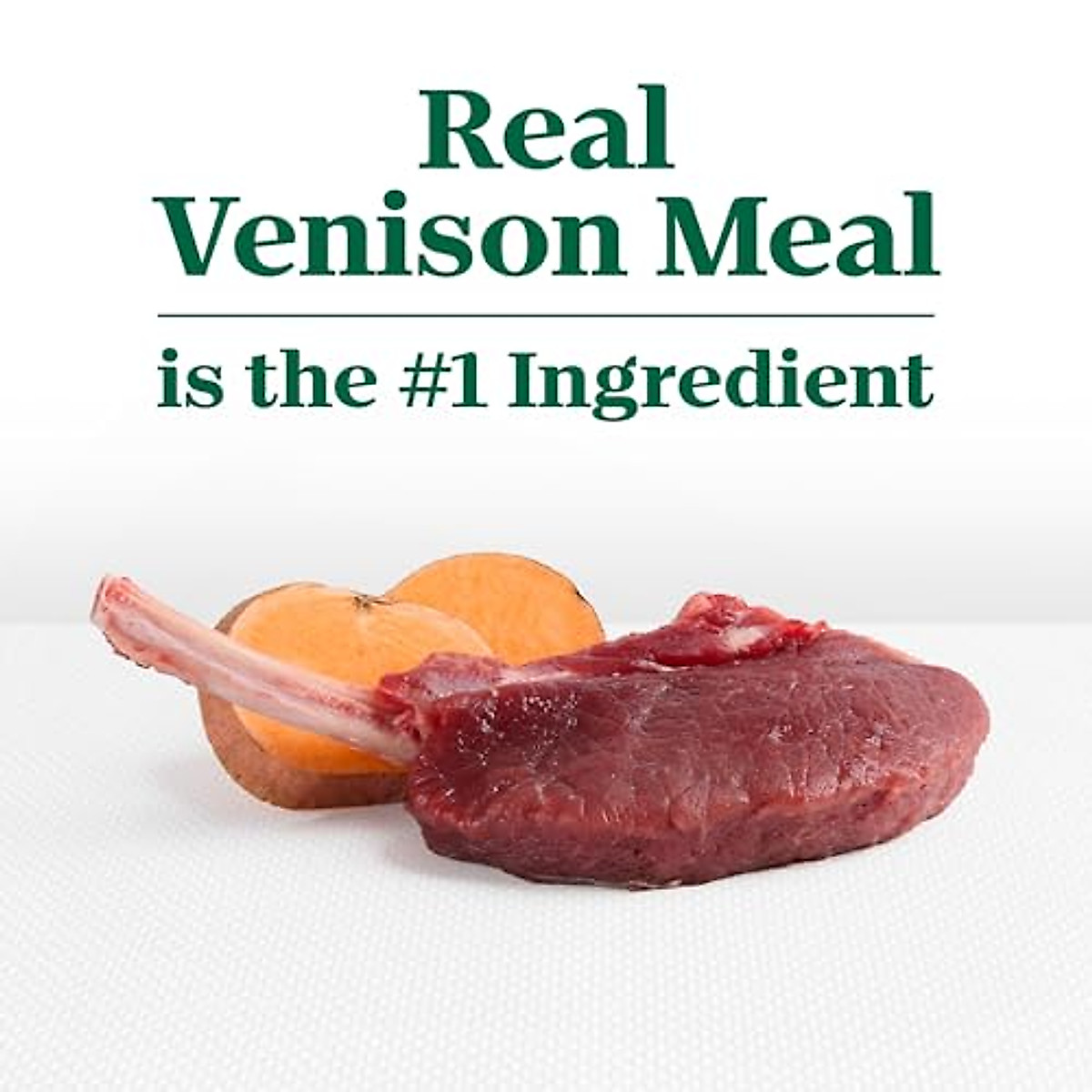 NUTRO Limited Ingredient Diet Adult Dry Dog Food Venison Meal & Sweet Potato Dog Kibble, 22 lb. Bag