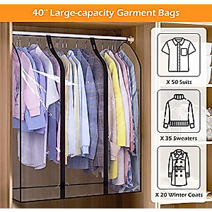 MISSLO 1 Pack Clothing Racks + 1 Pack 40" Clothing Cover