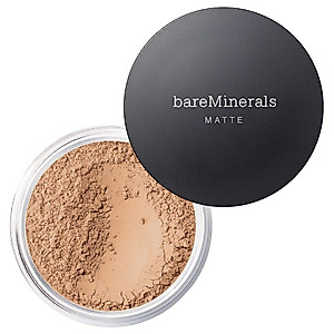 bareMinerals Original Matte Loose Mineral Foundation SPF 15, Powder Foundation Makeup, Buildable Coverage, Reduces Shine, Talc Free Foundation, Vegan