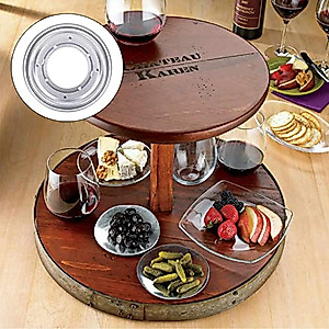 4Pack 5.5" Lazy Susan Hardware 5/16" Thick Round Rotating Bearing Plate, Silver Swivel Plate Base 300lbs Capacity Lazy Susan Turntable Bearing Base for Rotating Table, Serving Tray, Kitchen