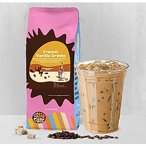 Crazy Cups French Vanilla Coffee, Flavored Ground Coffee (Vanilla Creme), 10 oz Bags, Pack of 3
