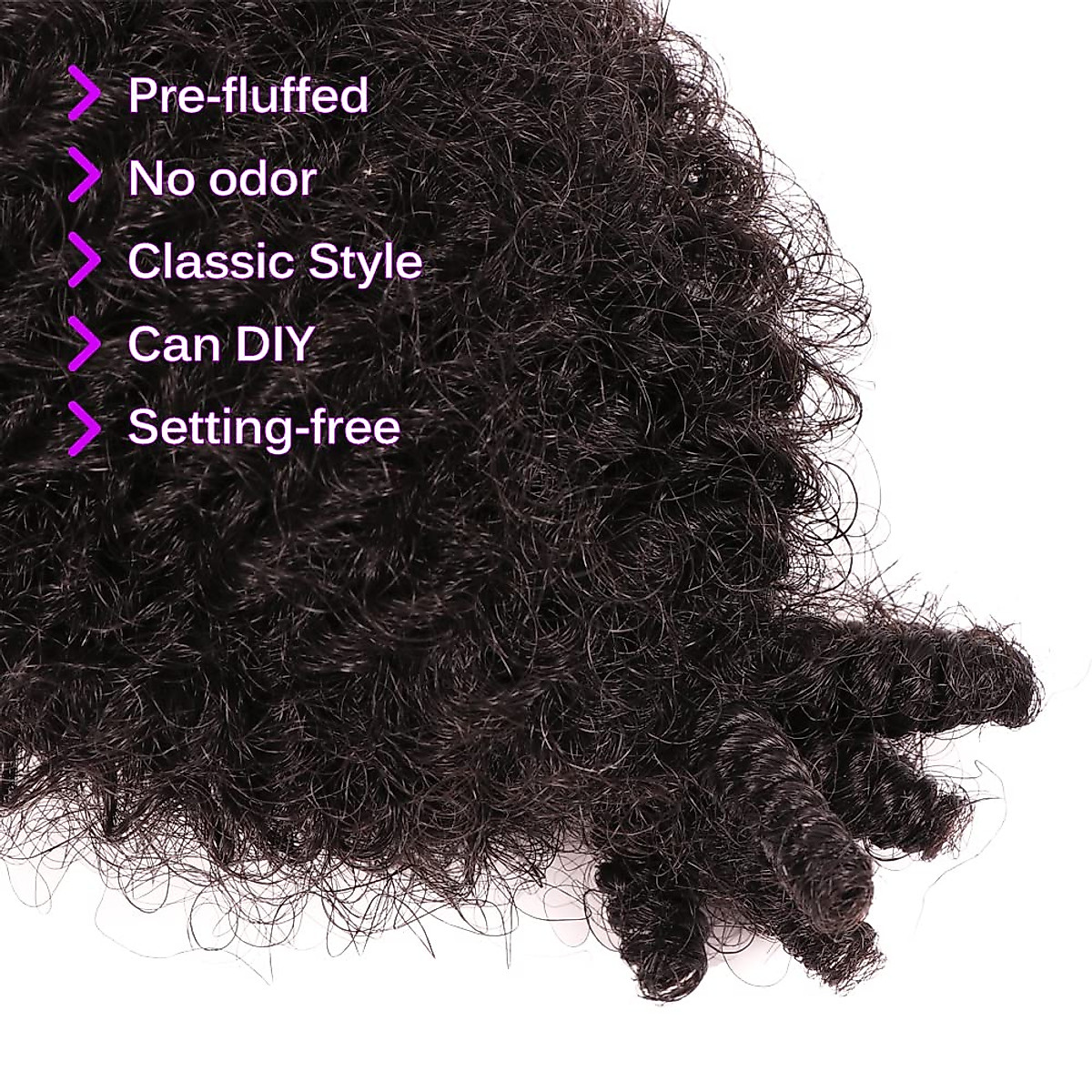 Seimainurs Springy Afro Twist Hair Marley Hair Spring Twist For Distressed Soft Locs Synthetic Pre-Separated Crochet Braiding Hair Marley Twist Hair Extension For Black Women (16 Inch (Pack of 3), 1B)