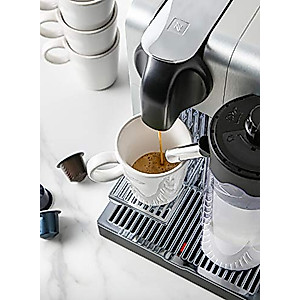 LE TAUCI 5 Ounce Espresso Mugs, Designed for Nespresso Lungo, Cappuccino, Tea, Ceramic Stackable Coffee Cup Perfect for Espresso Machine and Coffee Maker, Set of 4, White