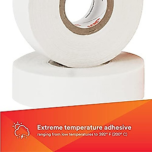 3M Glass Cloth Electrical Tape 69, ¾ in x 66 ft, 1 Roll, Premium Grade, Glass Cloth Backing, Silicone Adhesive, High Temperature, Flame Retardant