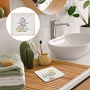 Frienda 2 Pack Mother Of The Bride Groom gifts Mother Of The Bride Groom Makeup Bags and Jewelry Dish Tray Bride Mother Gift Canvas Cosmetic Bag for Mom Wedding Gift(Mother of the Groom A)