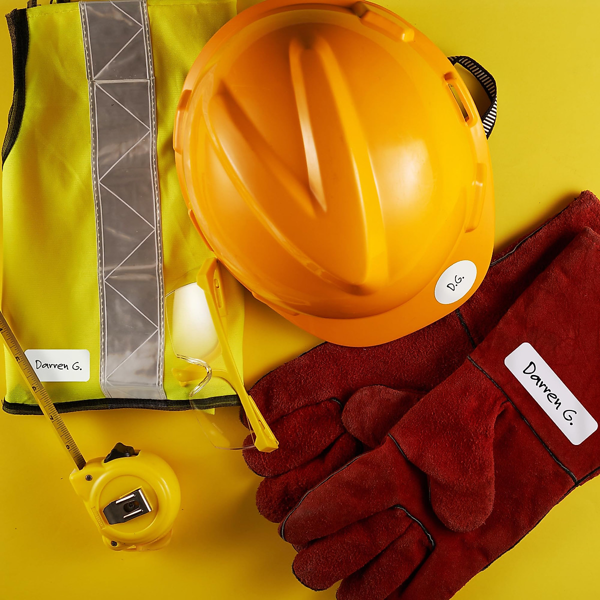 Avery No-Iron Kids Clothing Labels, Washer & Dryer Safe, Writable Fabric Labels, 45 Daycare Labels, 1 Pack (40700), White