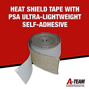 A-Team Performance - Heat Shield Tape with PSA Ultra-Lightweight Self-Adhesive and Reflective Thermal Tape 1.5" x 15'