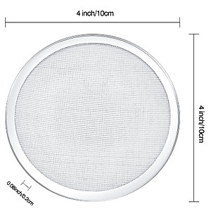 Stainless Steel Drink Covers Wine Glass Cover Mesh Ventilated Discs Keeps Debris Out Cup Covers Wine Glass Lid for Beverage Cover Outdoors Ventilation Reducing Splashing (8)