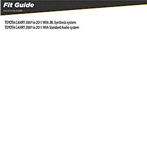 Scosche TA2058B Compatible with 2007-11 Toyota Camry ISO Double DIN & DIN+Pocket Dash Kit