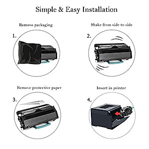 Cartlee 1 Black Remanufactured High Yield Laser Toner Cartridge Premium Replacement for Dell 2330, 2330D, 2330DN, 2350, 2350D, 2350DN 330-2650 Printers PK941 Ink Fits with PK496 PK937 DN