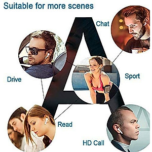 Wireless Earbuds Bluetooth 5.1 Headphones Built in Mic in Ear Bud Noise Canceling 3D Stereo Air Buds Earbuds Fast Charging, IPX5 Waterproof for iPhone and Android