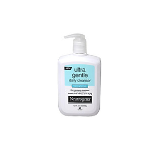Neutrogena Ultra Gentle Daily Face Wash for Sensitive Skin, Oil-Free, Soap-Free, Hypoallergenic & Non-Comedogenic Foaming Facial Cleanser, 12 fl. oz (Pack of 3)