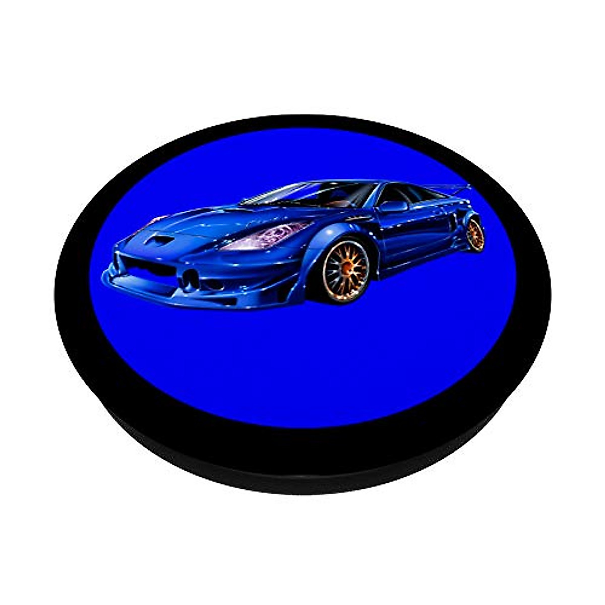 Sleek Speedy Blue Sports Car Image Art Design Gift PopSockets Swappable PopGrip