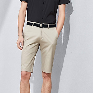 macoking Canvas Belt, Military Web Black Belt Women/Men with Double D Ring Buckle 43" long for waist 31"-35"