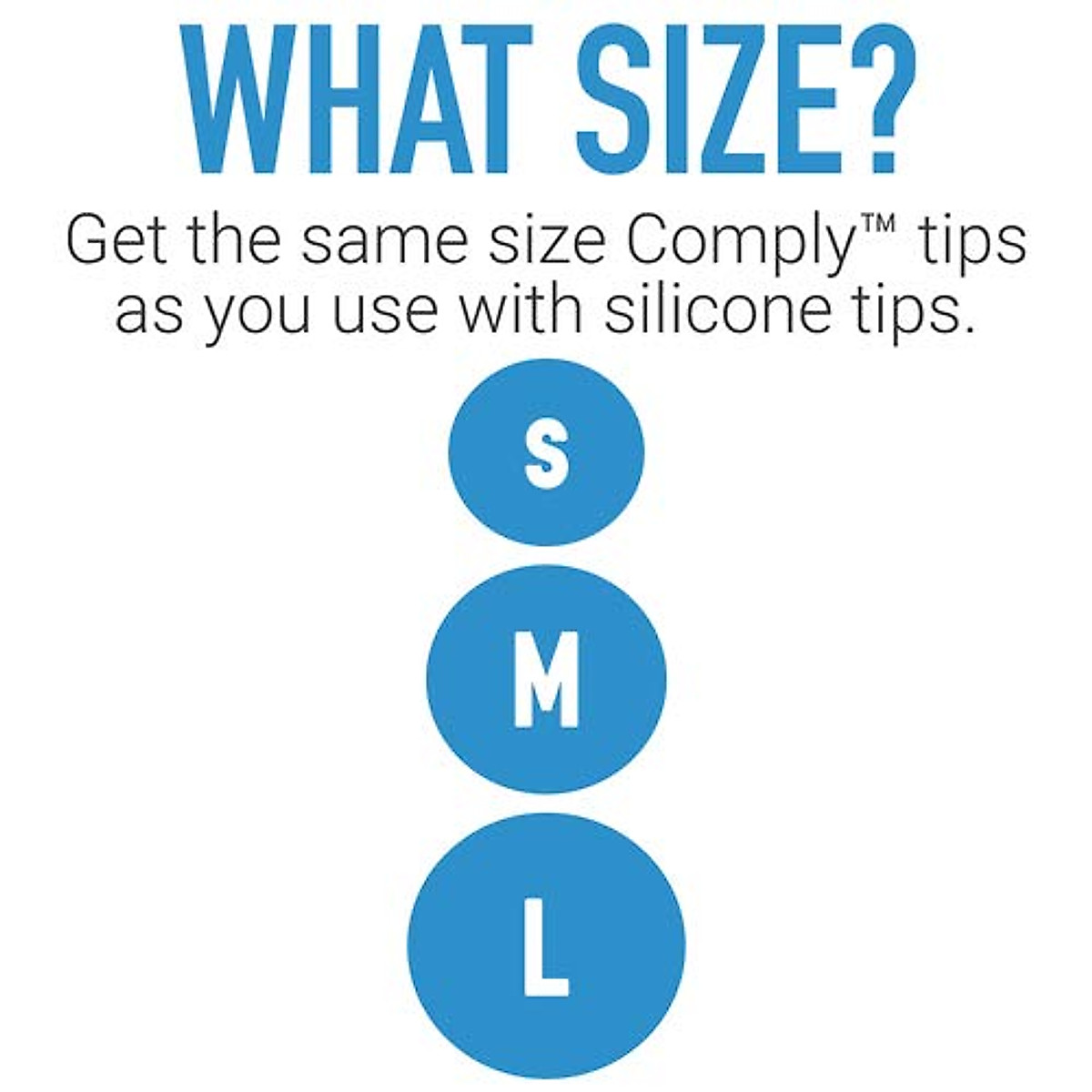 Comply True Grip Pro Memory Foam Tips for All JLAB Devices (Large, 3 Pairs), Black