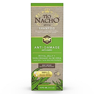 Tio Nacho Shampoo, 14 Oz - Organic Aloe Vera Deep Repair, Paraben Free, Silicone Free, for Dry Damaged Frizzy Hair