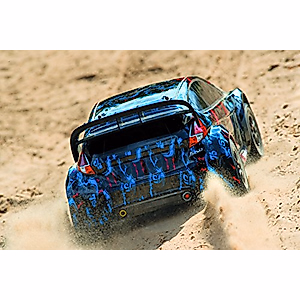 Traxxas 1/10 Scale Remote Control Awd Ford Fiesta ST Rally Race Car with TQ 2.4GHz Radio