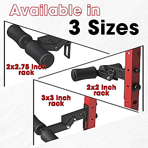 Mikolo Leg Hold Down Attachment for 2'' x2'',2''x 2.75'', 3'' x 3'' Power Cage and Smith Machine, Leg Extension Attachment