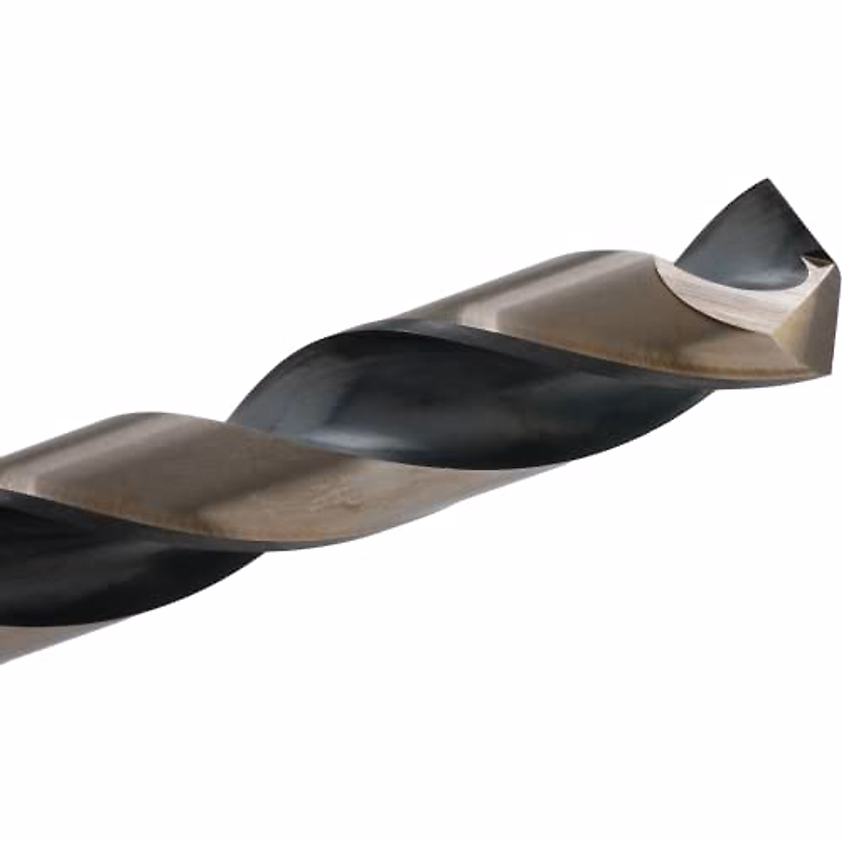 Cle-Line C17032 17/32 in. x 6 in. Black and Gold Oxide Finish High Speed Steel 118-Degree Split Point Reduced Shank Twist Drill Bit (1-Pack)