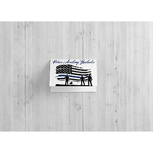 Red Door Inspirations Graduation Cards - Fire Academy Graduation, Police Academy Graduation, Law School Graduation, Single Card & Envelope (Police Academy Graduation)