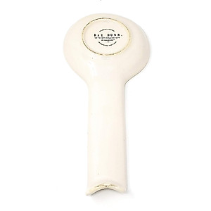 Rae Dunn by Magenta, SPOON rest, beige, black LL