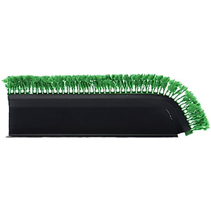 Angled Black T Shape Plastic Divider with Green Parsley - 18"L x 3 1/2"H