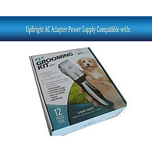 UpBright 2-Prong 5V AC/DC Adapter Compatible with PetTech PT0G1 PTOG1 PTOGI Pet Tech Dog Pet Grooming Kit Rechargeable Battery Cat Pets Hair Clipper Cordless 5VDC 1000mA 5VDC 1A Power Supply Charger