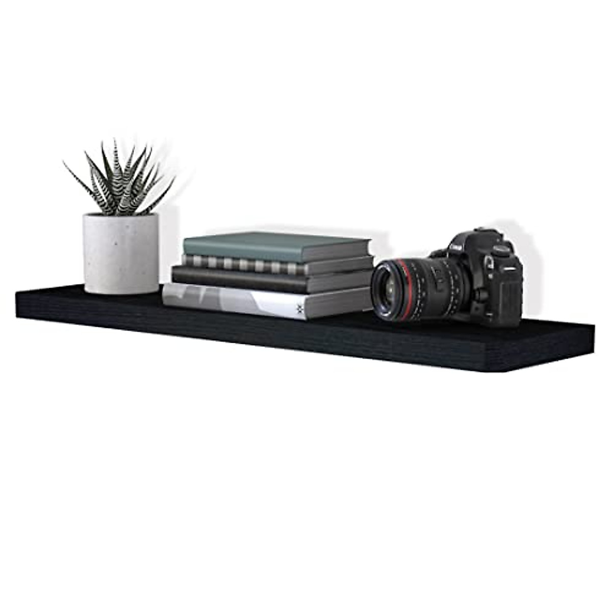 ATHENEE Home Soho Floating Shelf 36" - Wall Mount Display (9.8 x 35.4 x 1.5), Black