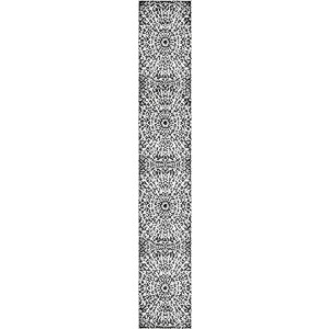 Unique Loom Sofia Collection Area Rug - Grace (2' x 13' 1" Runner, Dark Gray/ Gray)