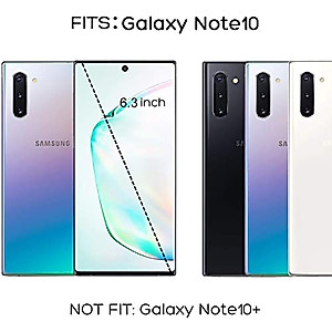 ULAK Galaxy Note 10 Case, Heavy Duty Shockproof Rugged Protection Case Transparent Soft TPU Protective Cover for Samsung Galaxy Note 10 6.3 inch (2019) Without Screen Protector, Crystal Clear