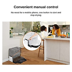 Dryer Module with Empty Filling Base, Drying Time Adjustment, Intelligent Drying, Compatible with Roborock S7 MaxV Ultra/S7 PRO Ultra (Color : Drying)