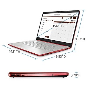 HP 2021 Newest Laptop Computer, 15.6" HD Display,Intel Pentium Dual-core N5000 Upto 2.7 GHz, 8GB DDR4 RAM, 128GB SSD, HD Webcam, HDMI, Bluetooth, WiFi, Win10 S, 10+ Hours Battery, w/Hubxcel Cables