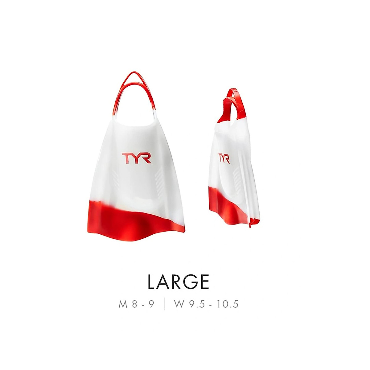 TYR Hydroblade Swim Training Fins, Clear, X-Large