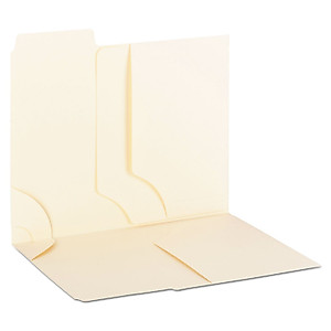 Smead 3-in-1 SuperTab Section Folder, Oversized 1/3-cut Tab, Letter Size, Manila, 12 Per Pack (11904)