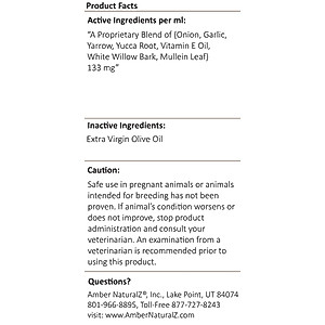 Amber NaturalZ Otaxium Drops Herbal Supplement for Dogs, Cats, Birds, Guinea Pigs, and Rabbits | Pet Herbal Supplement for Ear Health | 1 Fluid Ounce Glass Bottle | Manufactured in The USA