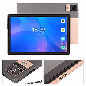 aqxreight Gaming Tablet Gold Color 10.1 Inch 7000mAh HD Tablet for Travel (U.S. regulations)
