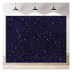 Night Sky Star Universe Space Starry Photography Backdrops Early 2000s Galaxy Stars Children Boy Girl Birthday Party Photo Background Newborn Baby Shower Banner Props 5x3ft