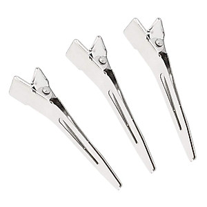 50 Pcs Alligator Curl Clips, Bantoye 1.8 Inch Single Prong Clips Hair Accessories for Hair Styling, Hair Coloring, Silver