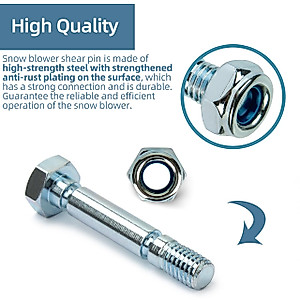 Sconva Snow Blower Shear Pins 303160355P / 303160355 Replacement Parts for PowerSmart Snow Blower (Pack of 8)