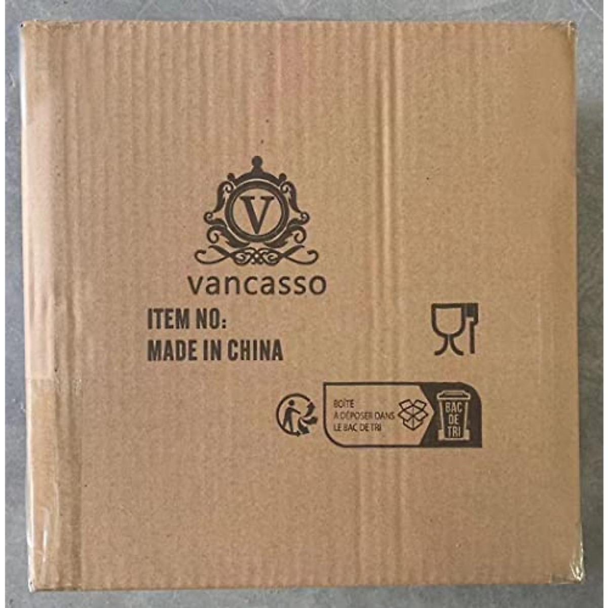 vancasso Moda Dinner Plates Set of 6, 10.5 Inch Ceramic Plates Set, Black Handpainted Big Serving Plate, Microwave Oven and Dishwasher Safe-Black