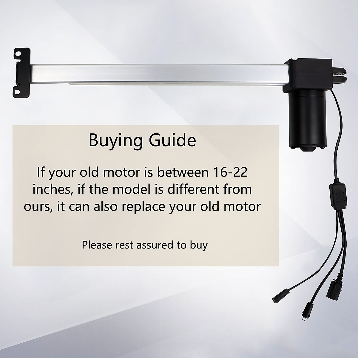 Feikeer Electric Recliner Motor Actuator, Replace okin JLDQ-11, JLDQ-1A, JLDQ.11.156.333K. Lift Chair/Sofa Electric Recliner Motor Actuator with Power Adapter&Hand Controller, Stroke:12.99"/330mm