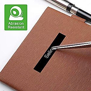 Labelife Compatible Label Tape Replacement for Brother TZe-335 TZe TZ Tape White on Black 12mm 0.47 Inch Laminated Ptouch Label Tape TZe335 for Brother P Touch PTD210 PTH110 PTD600 Label Maker, 4-Pack