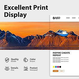 OA100 822XL Remanufactured Ink Cartridge Replacement for Epson 822XL T822XL 822 XL for Workforce Pro WF-3820, WF-4833, WF-4830, WF-4834, WF-4820 (Black, Cyan, Magenta, Yellow) WF-3820 Printer Ink