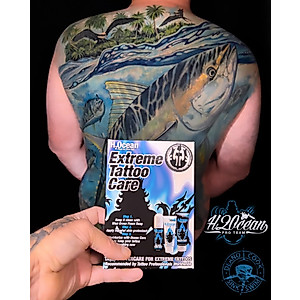 H2Ocean Aquatat Tattoo Healing Ointment - Tattoo Aftercare Cream for Tattoo Supplies - Fragrance- & Dye-Free Tattoo Care Ointment with Vitamins A & B - 1.75 oz