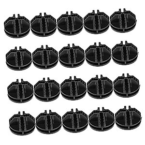 NOLITOY 20 Pcs Cupboard Shelf Wire Connector White Shelving Plastic Connectors for Wire Storage Cubes Modular Closet Storage Modular Closet Organizer Connectors Storage Rack Sleeve Button