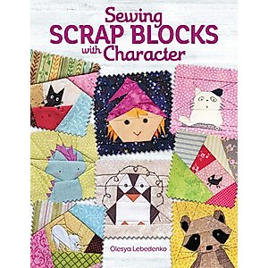 Sewing Scrap Blocks with Character (Landauer) 60 Fresh, Modern Patchwork Patterns for Quilters, including a Baby Dragon, a Unicorn, Cats, Snowmen, Santa, Dracula, Witches, and More; Full-Size Patterns