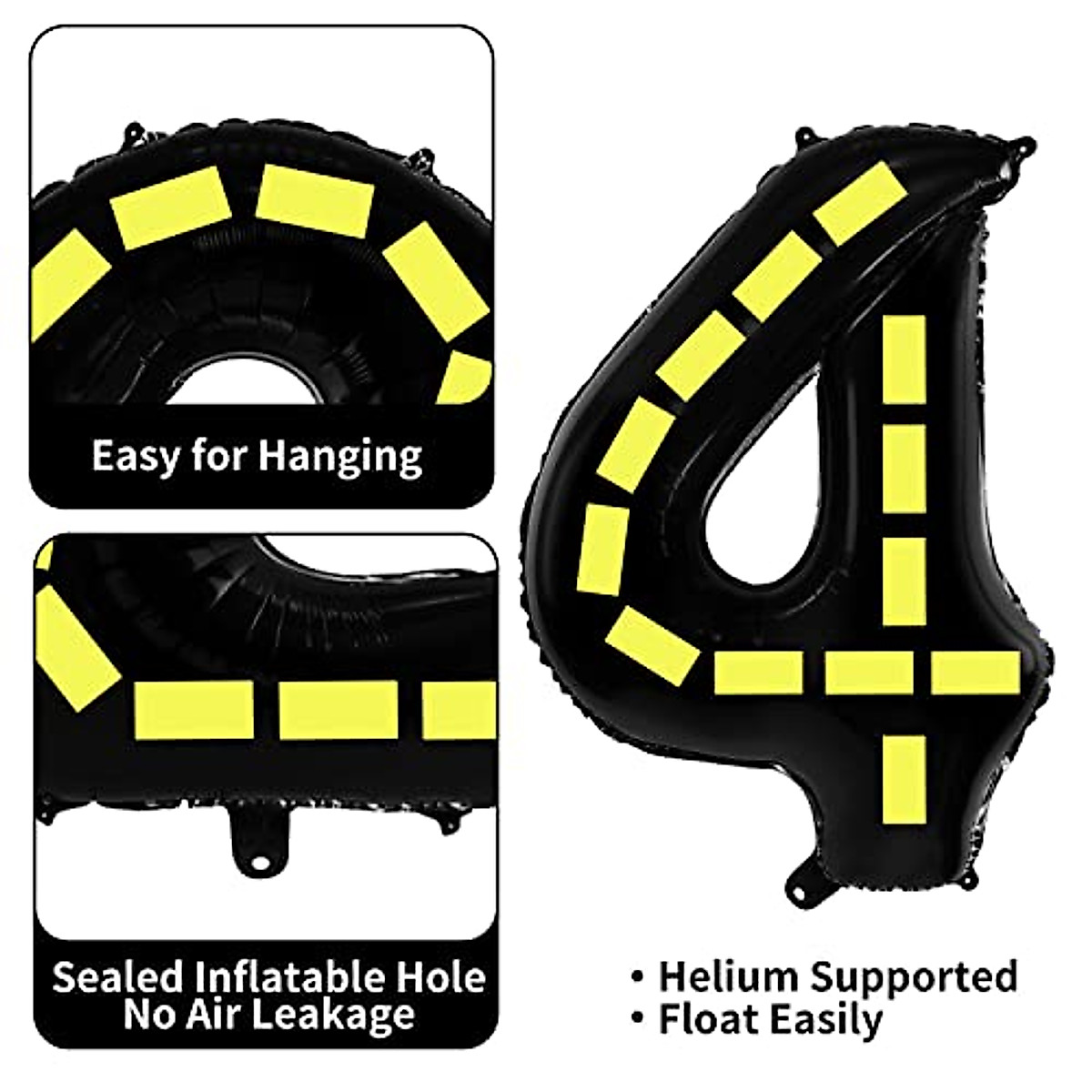 Construction Balloons Construction Birthday Party Supplies Vehicle Car Themed Party Decorations for Boys Foil Truck Balloon Number Balloons Dump Truck Excavator Tractor Wheels Party Favor