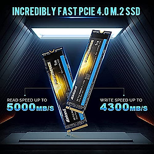 INLAND 1TB GEN 4 PCIE 4.0 NVMe M.2 2280 SSD + Intel Core i9-12900K Desktop Processor 16 (8P+8E) Cores up to 5.2 GHz Unlocked LGA1700 Desktop Processor with ASUS ROG Strix Z690-E Gaming WiFi Motherboar