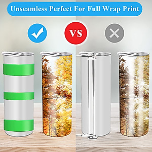 Sublimation Tumblers Silicone Bands Kit,Elastic Sublimation Blanks Ring Bands with Heat Resistant Gloves Tapes Press Parts Accessories for Cup Water Bottle Heat Skinny Tumbler